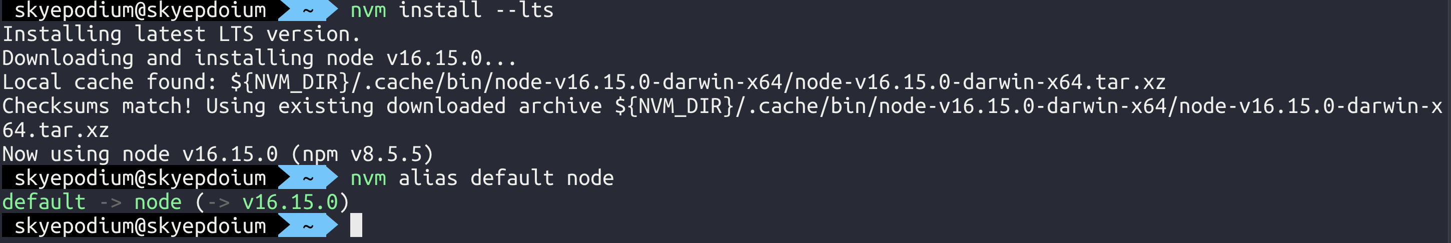 node.js 설치 | Study in TypeScript